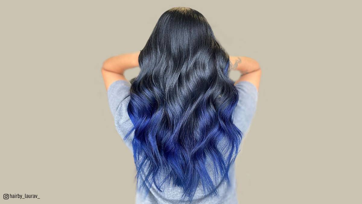 Midnight Blue Black Hair