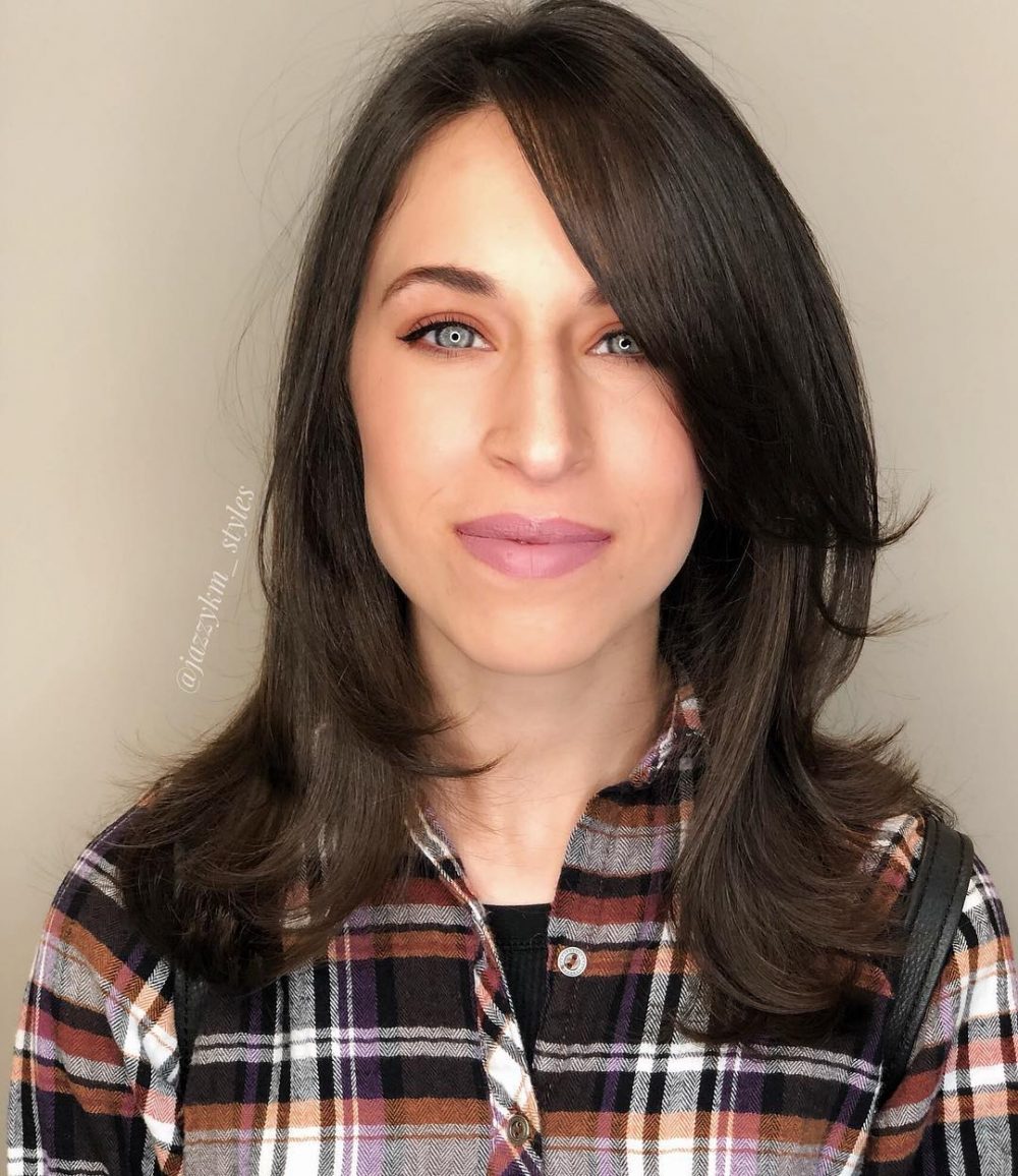 18 Gorgeous Examples of Long Hair with Side Bangs