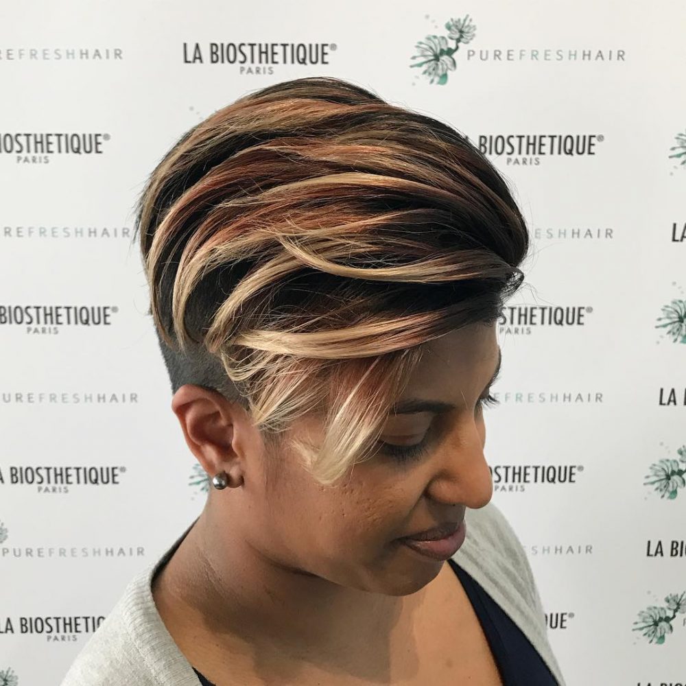 19 Hottest Black Hair with Highlights Trending Right Now